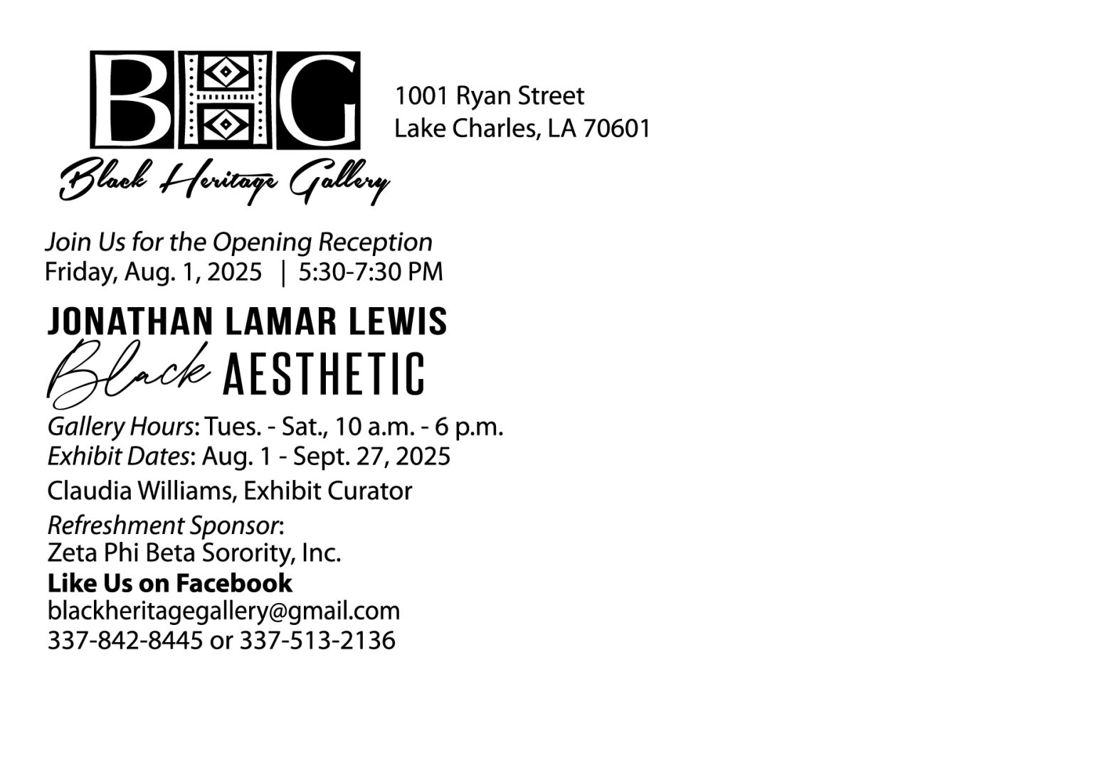 Black Aesthetic by Jonathn Lamar Lewis - Black Heritage Gallery